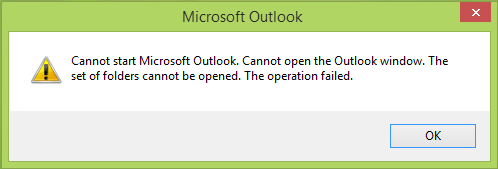 Lỗi Cannot start Microsoft Outlook. Cannot open the Outlook window. The ...
