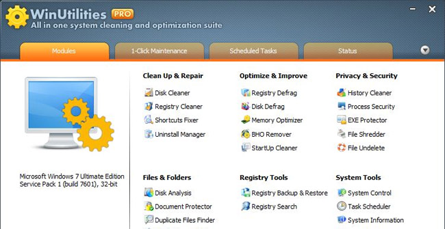 Mời tải WinUtilities Pro 15.21, phần mềm tối ưu hóa và tăng hiệu suất ...