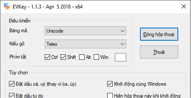 EVkey - Phần mềm hỗ trợ gõ tiếng Việt chuyên sâu - QuanTriMang.com