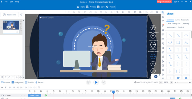 Mời tải phần mềm làm video, tạo ảnh động Animiz giá 149,5 USD, đang ...