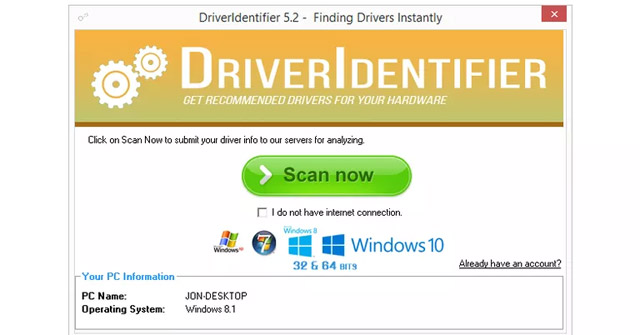 Cách dùng DriverIdentifier để tải driver miễn phí - QuanTriMang.com