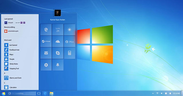 Bản concept này cho thấy Windows 7 2018 sẽ còn tốt hơn cả Windows 10