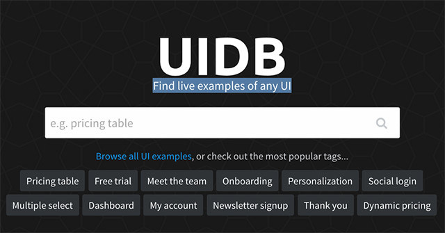 Tìm cảm hứng thiết kế giao diện người dùng với UIDB - QuanTriMang.com