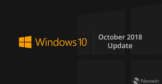 Windows 10 October 2018 Update, phiên bản 1809 là tên chính thức của ...