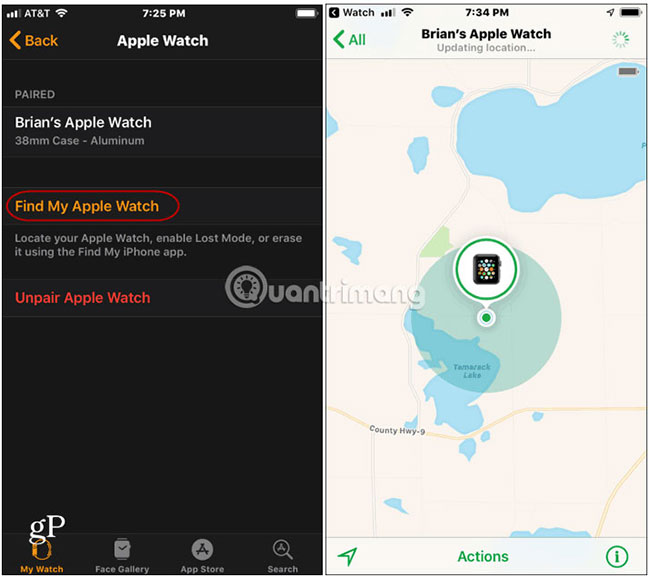 Tìm Apple Watch bị mất với ứng dụng Find My iPhone - QuanTriMang.com