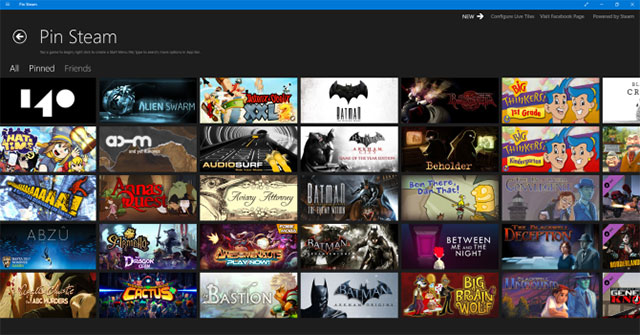 Cách ghim game Steam trong Windows 10 - QuanTriMang.com