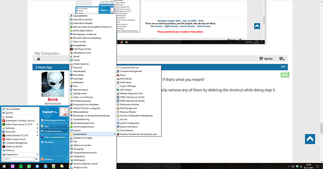 Cách khôi phục shortcut Administrative Tools trên Windows 10