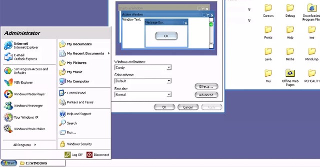 Microsoft từng thiết kế một bộ theme Windows XP trông giống hệt giao ...
