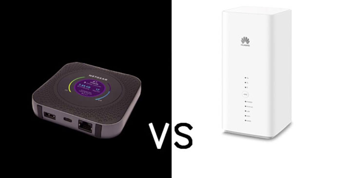 So sánh router Netgear Nighthawk M1 và Huawei B618 - QuanTriMang.com