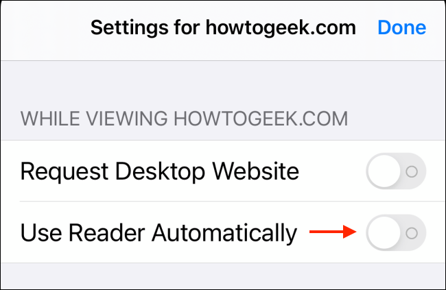 Cách tự động mở trang web trong chế độ Reader View trên Safari