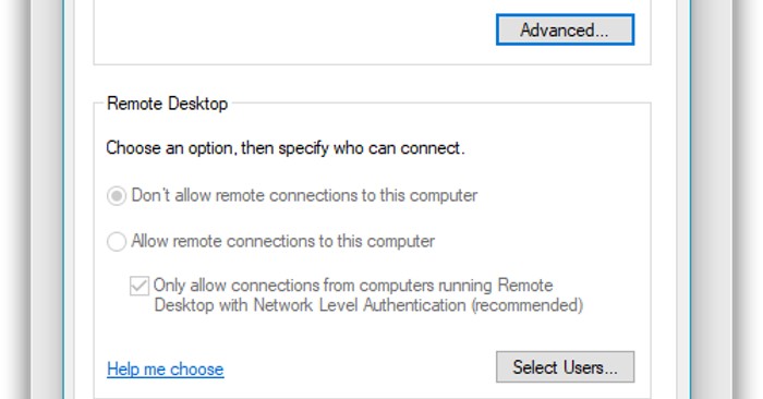 Sửa lỗi tùy chọn "Allow remote connections to this computer" bị khóa ...