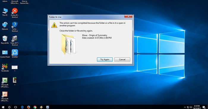 Cách sửa lỗi "File Is Open in Another Program" trong Windows