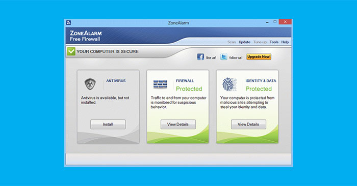 ZoneAlarm Free Firewall - QuanTriMang.com