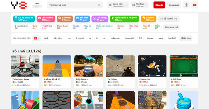 Y8 - QuanTriMang.com