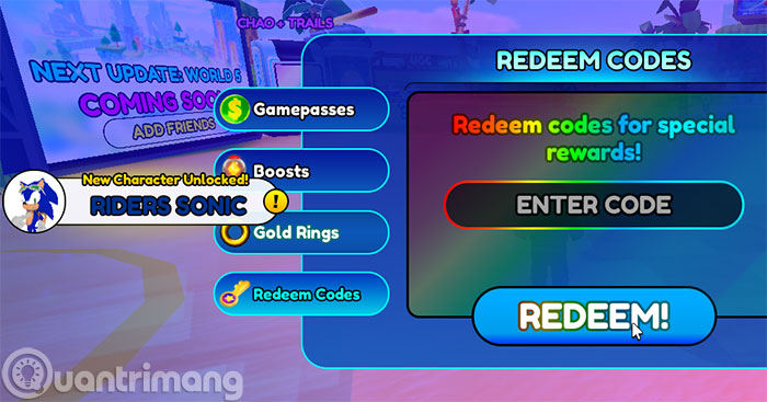 Code Sonic Speed Simulator mới nhất - QuanTriMang.com