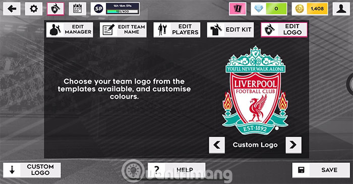 Cách đổi logo đội bóng DLS 2022, đổi logo Dream League Soccer 2022