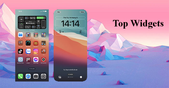 Top Widgets - Công cụ cá nhân hóa màn hình chính iPhone/iPad