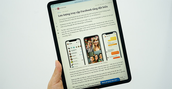 Cách bật chế độ đọc văn bản trên iPad tự động - QuanTriMang.com