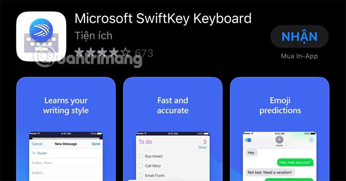 SwiftKey bất ngờ trở lại trên iOS - QuanTriMang.com