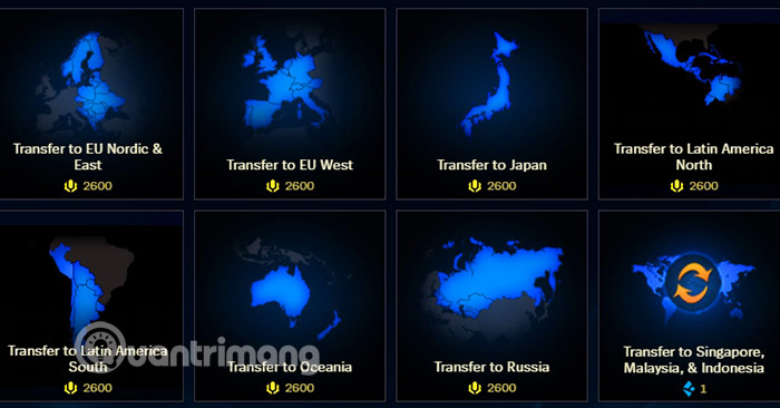 Đổi server LMHT VNG, đổi máy chủ LOL VNG - QuanTriMang.com