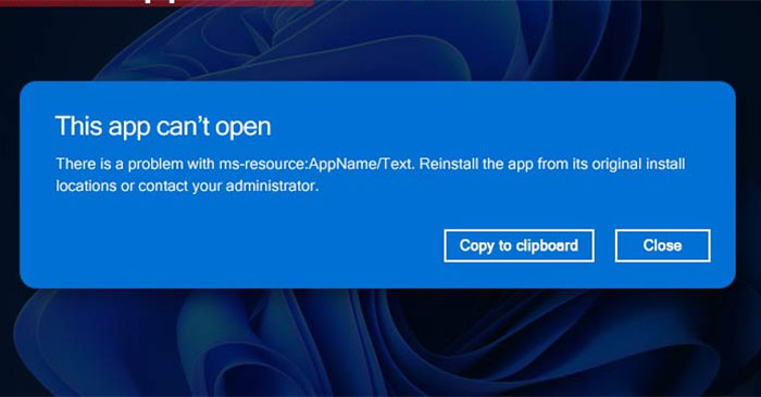 Cách sửa lỗi "ms-resource:Appname/Text" trên Windows 11 - QuanTriMang.com