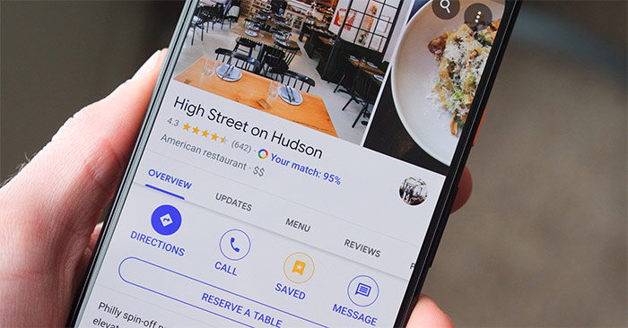 Hướng dẫn xem menu quán ăn trên Google Maps - QuanTriMang.com