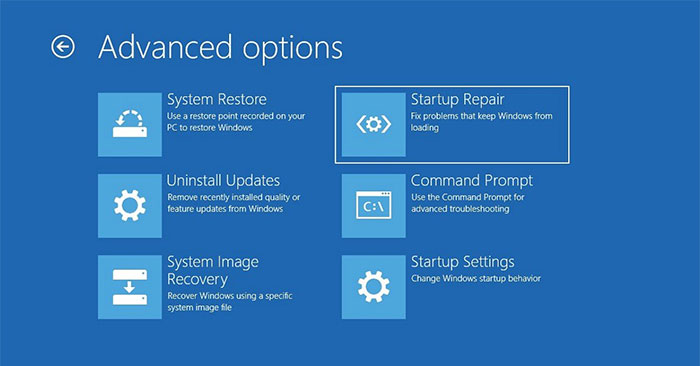 5 cách mở công cụ Startup Repair trên Windows - QuanTriMang.com
