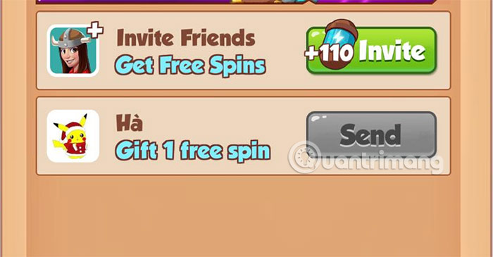 Cách tặng spin cho bạn bè trong Coin Master - QuanTriMang.com