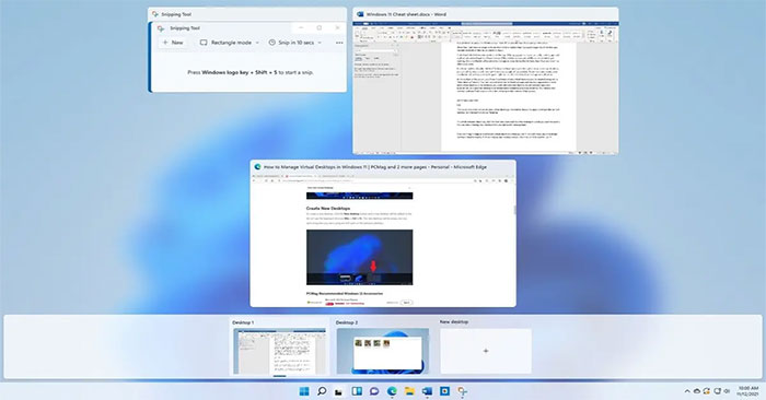 Cách sử dụng Task View trên Windows 11 - QuanTriMang.com