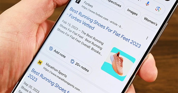 Cách viết ghi chú trong Google Search - QuanTriMang.com