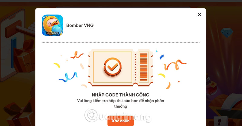 List code Bomber VNG mới nhất và cách nhập code - QuanTriMang.com