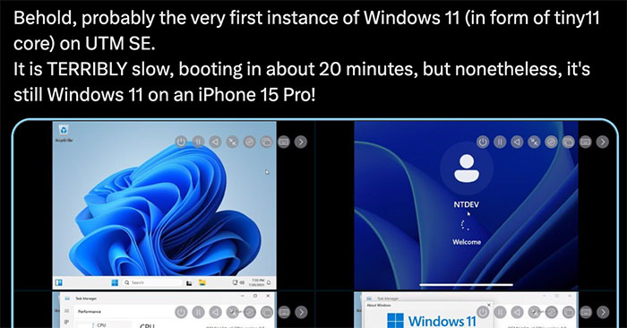 Cài đặt thành công Windows 11 lên iPhone 15 Pro - QuanTriMang.com