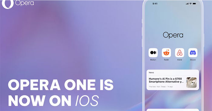 Opera One hiện đã có trên iPhone - QuanTriMang.com