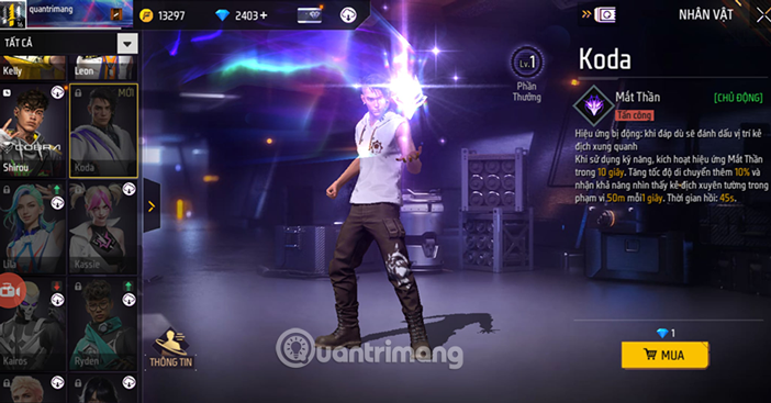 Free Fire OB47: Nhân vật KODA mới phát hiện vị trí kẻ địch...