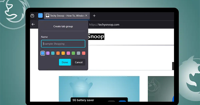 Hướng dẫn bật nhóm tab trong Firefox - QuanTriMang.com
