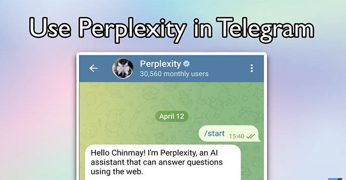 Cách sử dụng Perplexity trong Telegram - QuanTriMang.com