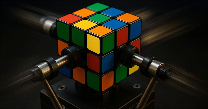 Xem robot giải khối rubik chỉ trong 0,1 giây: phá kỷ lục guinness thế giới