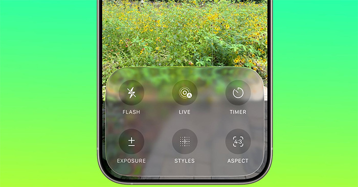 Hướng dẫn hiển thị icon điều khiển trong Camera iPhone - QuanTriMang.com