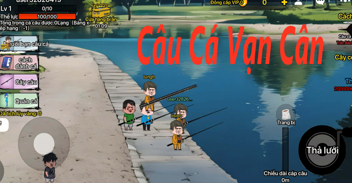 Hướng dẫn chơi Câu Cá Vạn Cân Builda - QuanTriMang.com